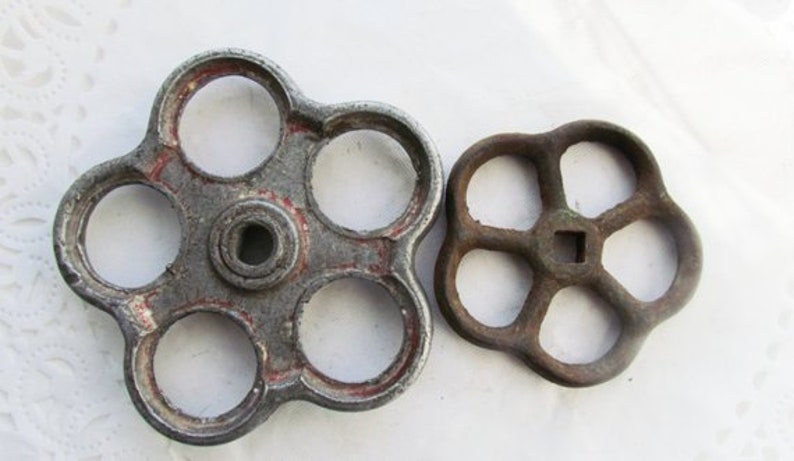 Vintage Water Faucet Metal Valve Knob craft supplies | Etsy