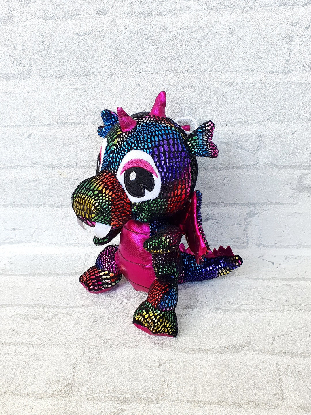 Stuffed Dragon Plush Toys Vintage Dragon Toys 9" Collectible Toy Plush ...