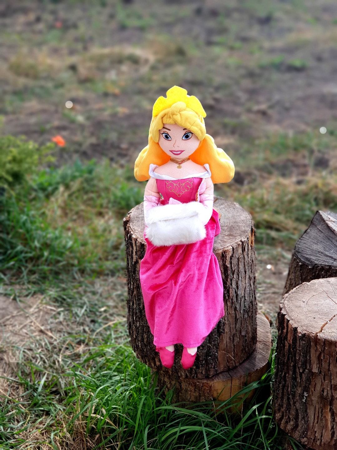 Stuffed Aurora Doll Plush Toys Vintage Princess Aurora Plush Doll 19 ...
