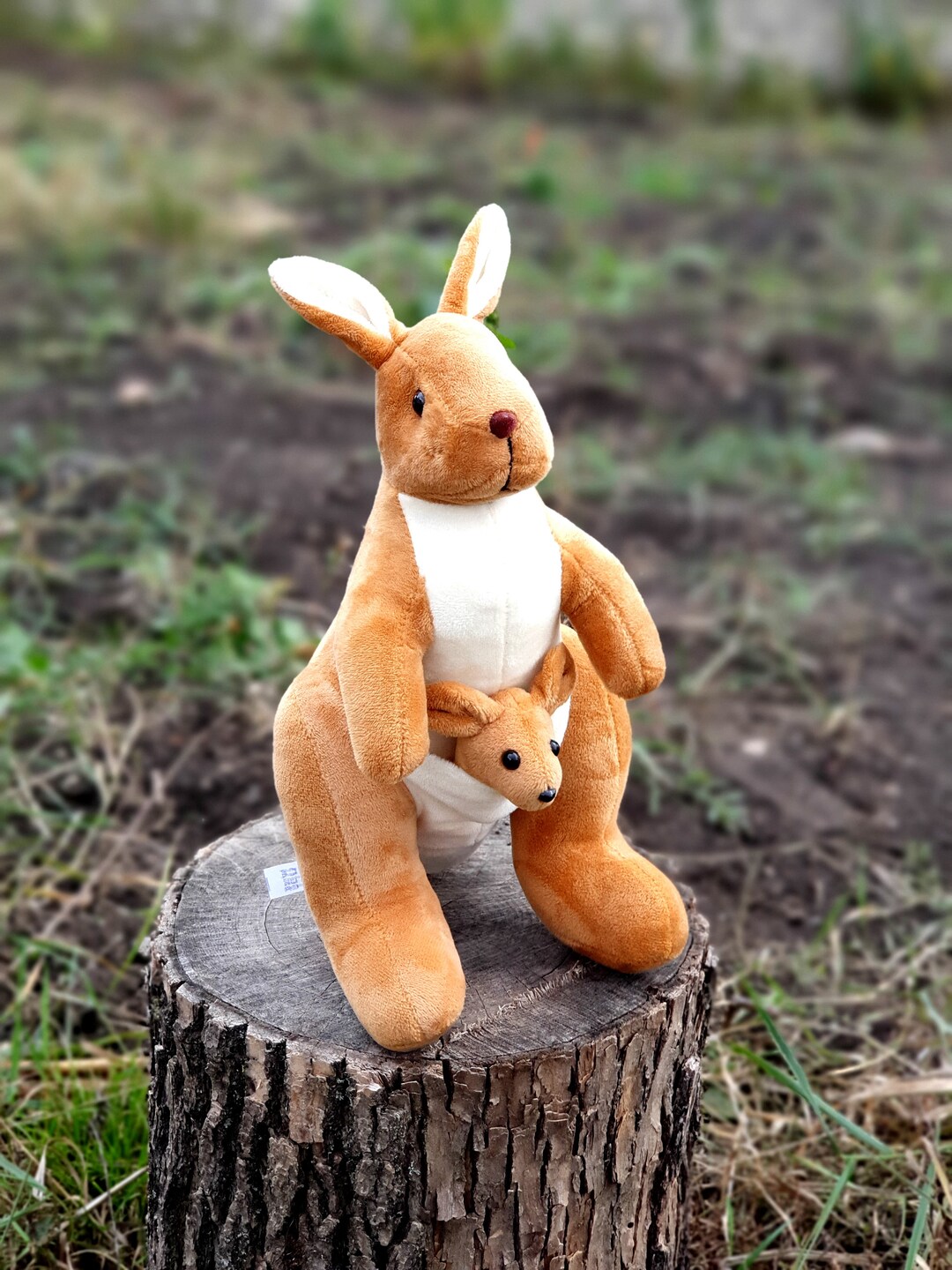 Stuffed Kangaroo Plush Toys Vintage Kangaroo Toys 9.5 Collectible Toy ...