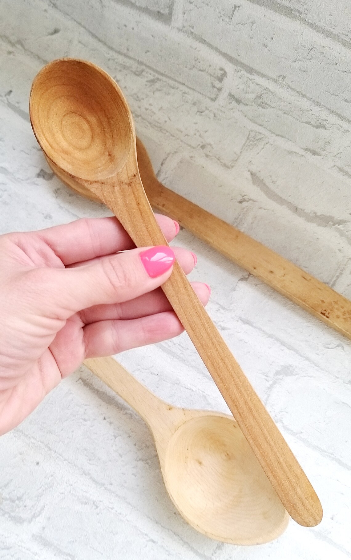 Set of 3 Rustic Spoon Housewarming Gift Wood Wooden Spoon | Etsy