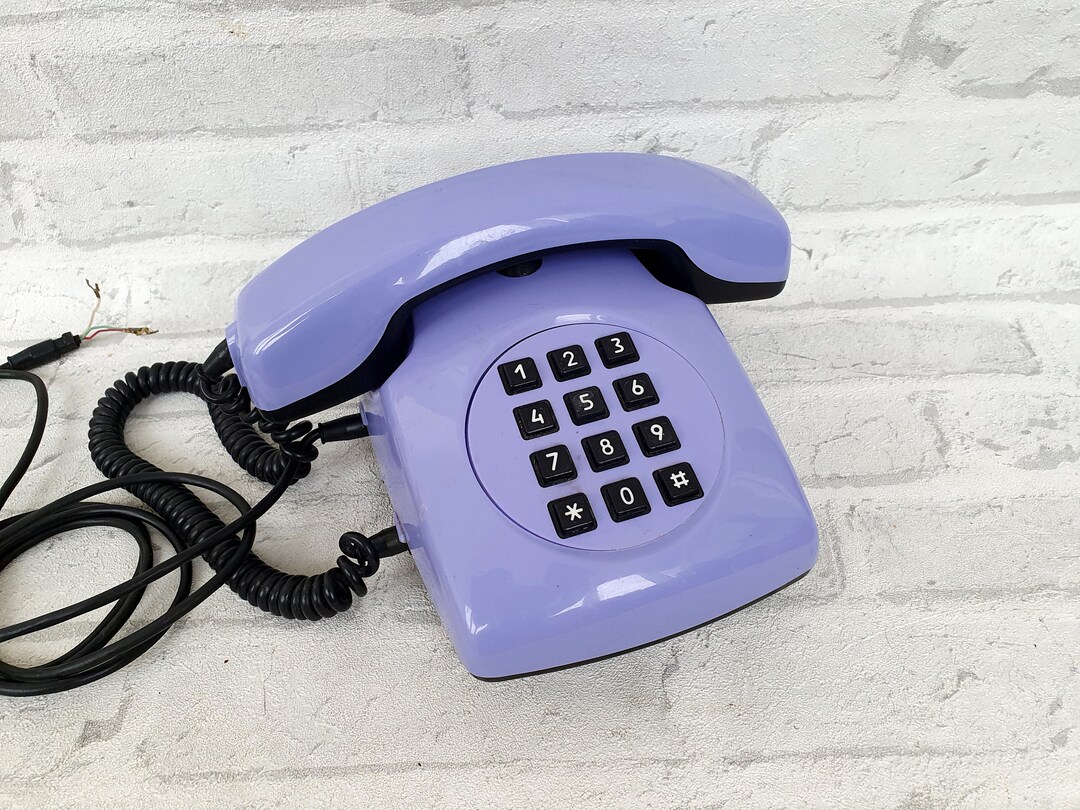 Purple Lavender Phone Vintage Telephone Rotary Phone Retro - Etsy