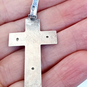 Sterling Silver Cross Vintage Silver Crucifix Religious Cross - Etsy