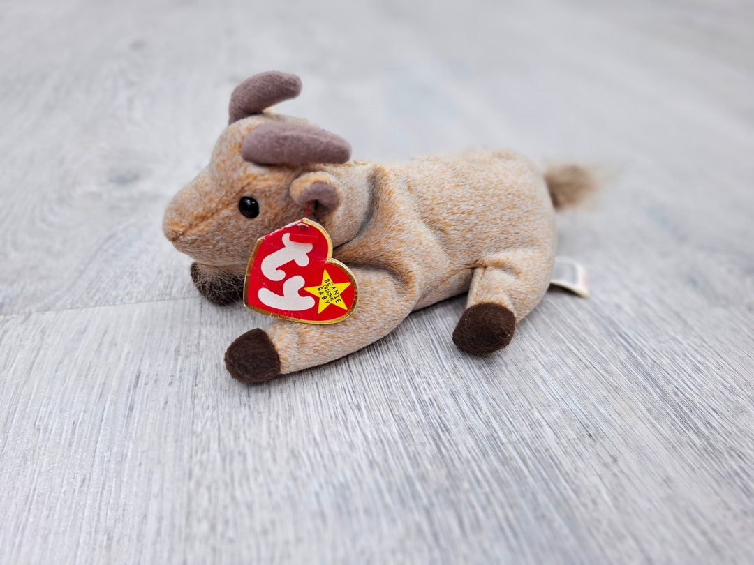 90s Ty Beanie Babies Goatee Goat Plush Toys 7" Vintage Collectible Toy ...
