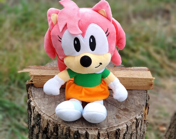 Amy Rose Sonic Plush Toys Vintage Hedgehog Plush Toys 10.5 Collectible ...