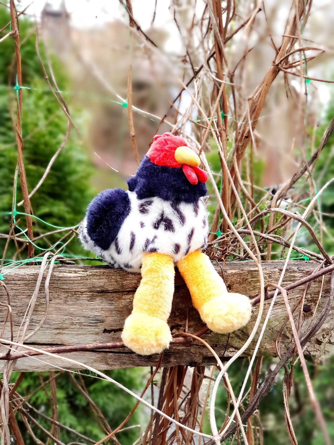 Stuffed Chicken Plush Toys Vintage Chicken Toys 9" Collectible Toy ...