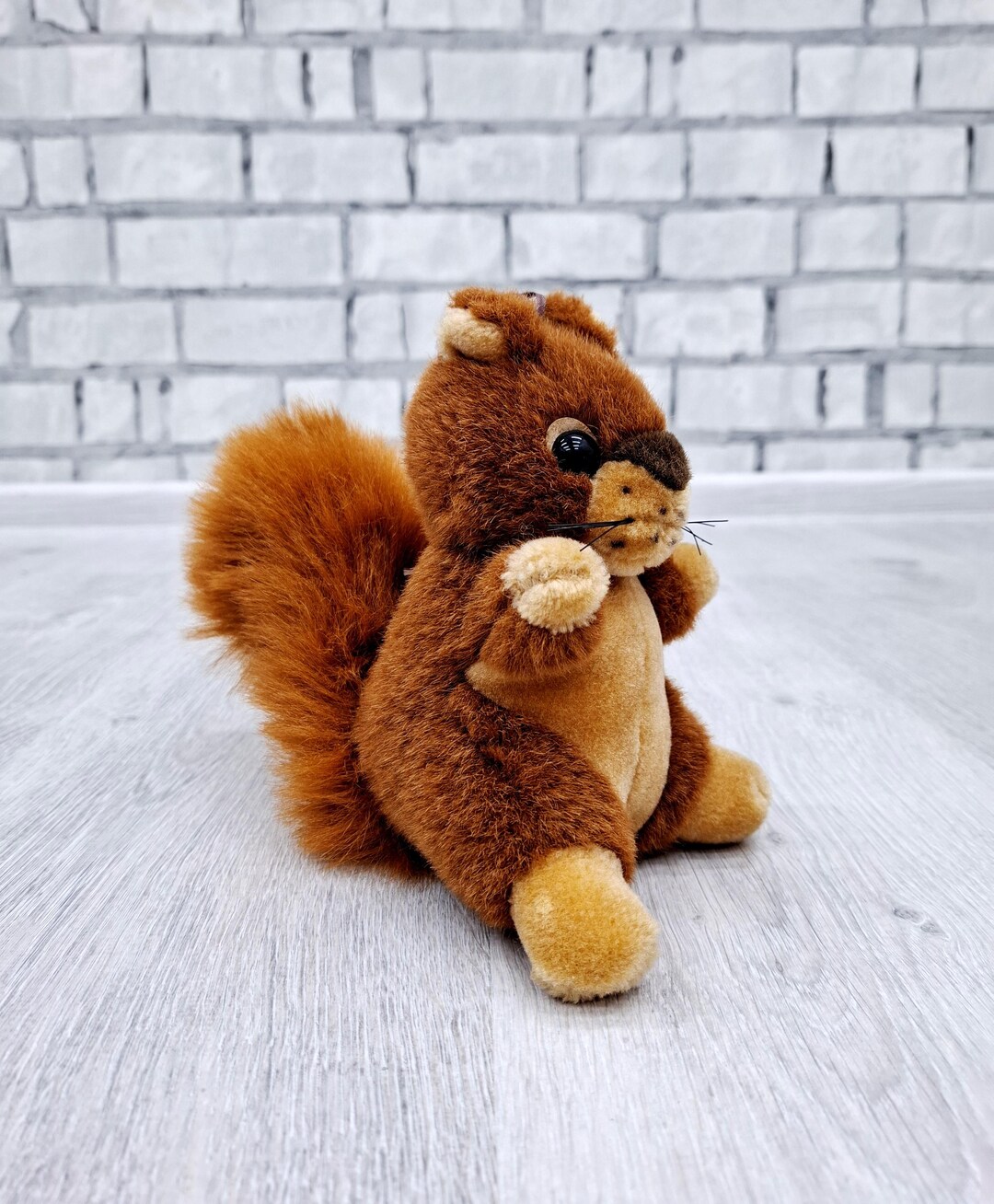 Stuffed Squirrel Plush Toys Vintage Soft Squirrel Toys 6.5" Collectible ...