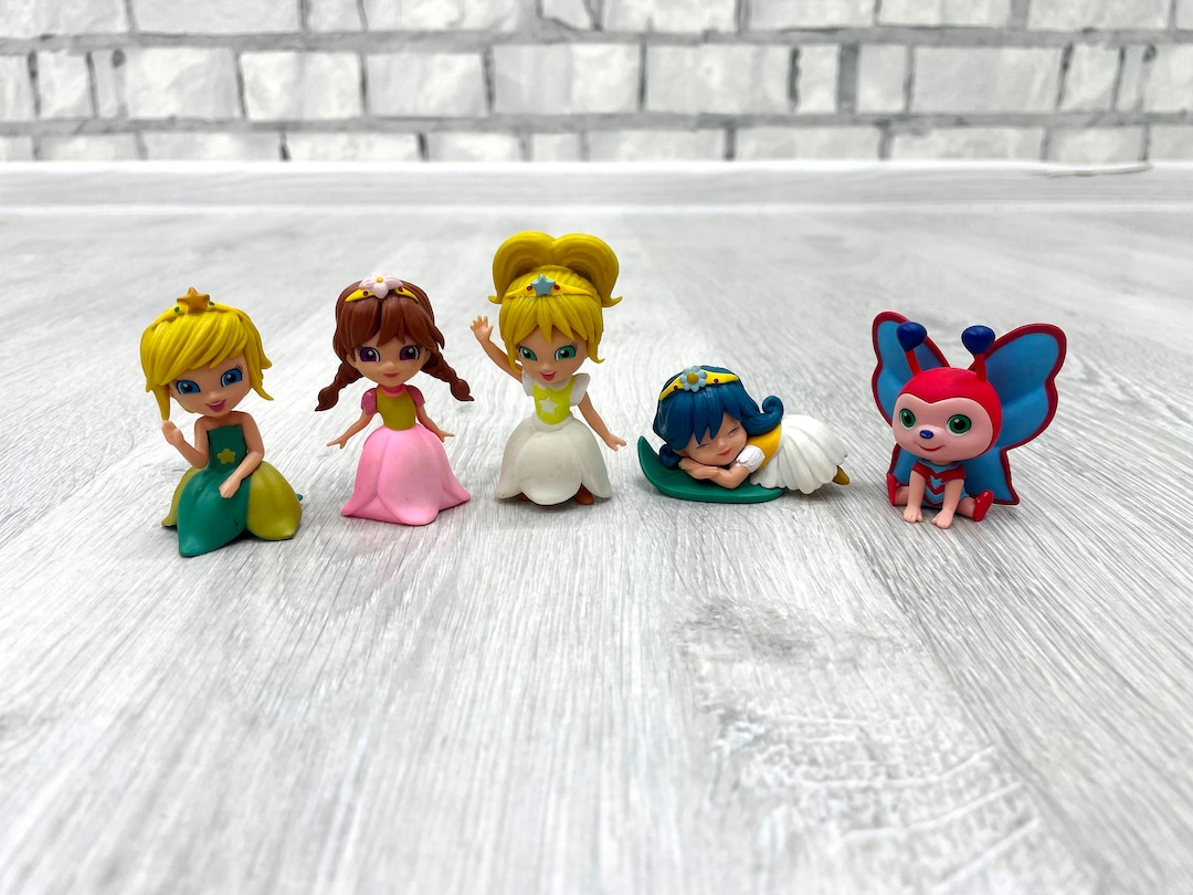 LOT OF 5 Plastic Deagostini Magiki Princess Figure 2.5" Kids Gift ...
