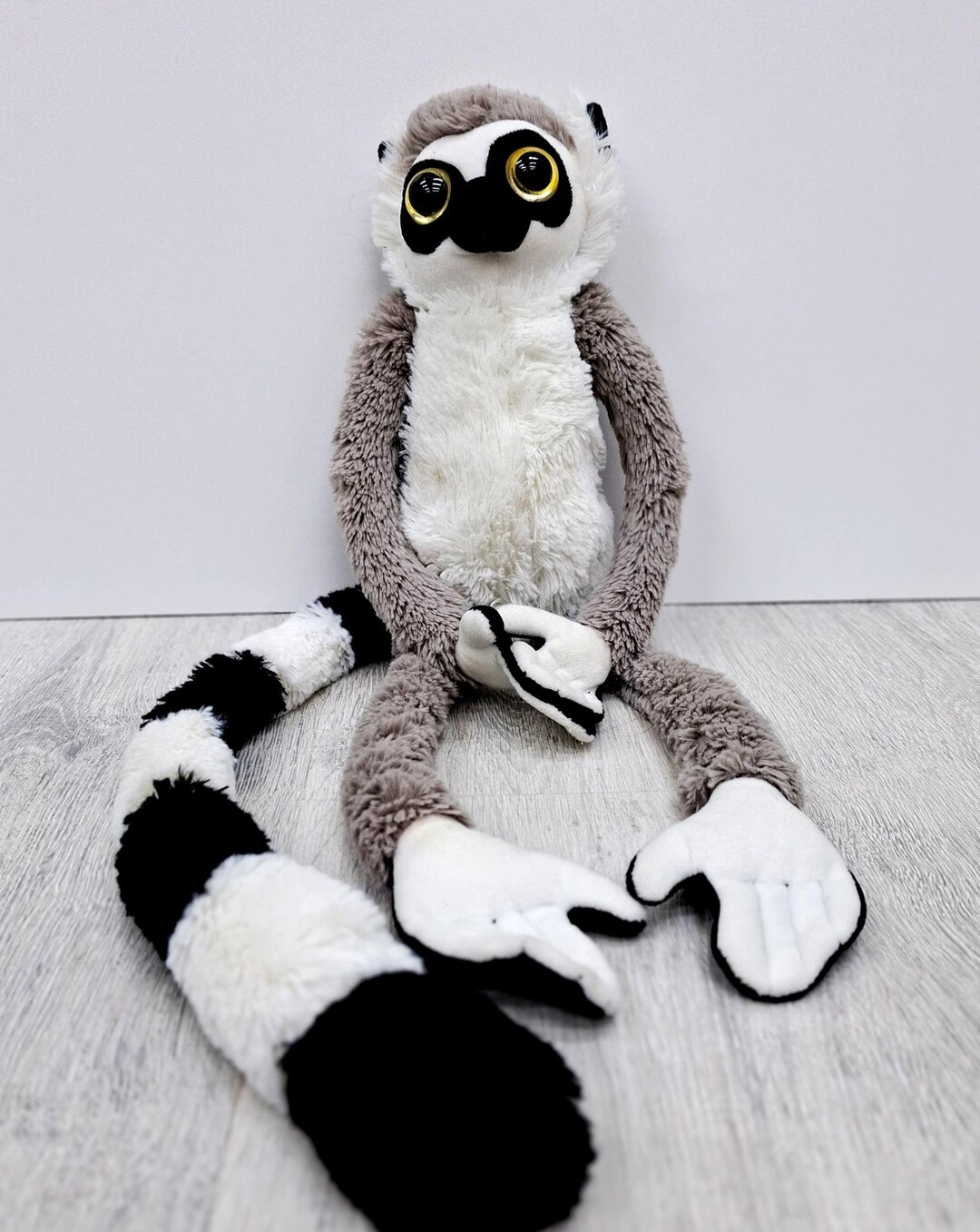 Stuffed Lemur Plush Toys Vintage Soft Lemur Toys 22.5 Collectible Toy ...