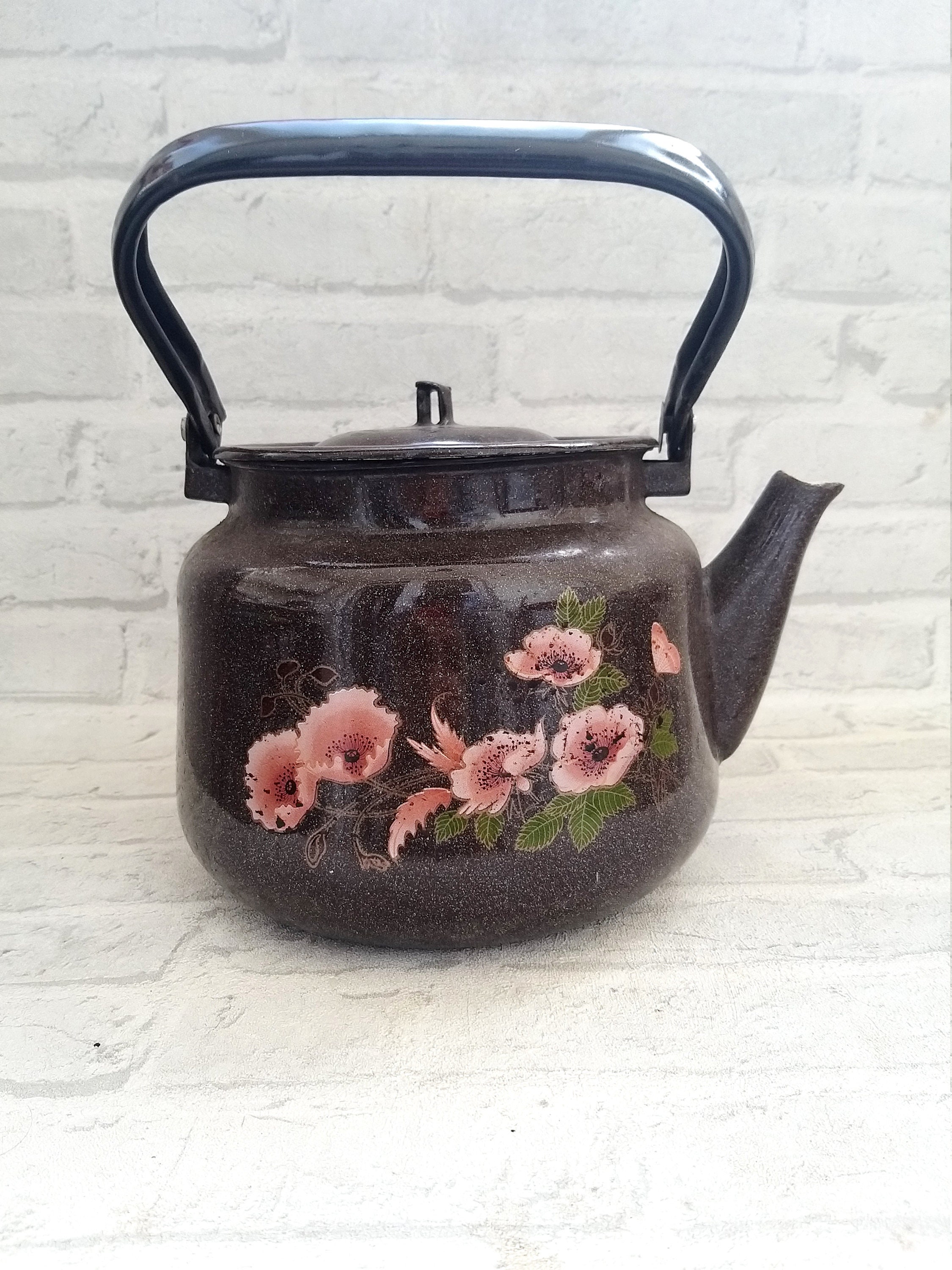 Enamel Kitchenware Russian Kitchen Decor White Enamel Coffee - Etsy UK