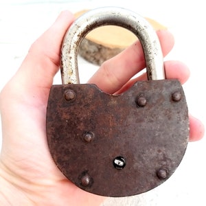 Lock Vintage Padlock Antique Lock Old Padlock Rustic Lock Antique ...