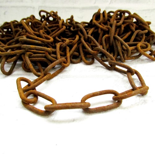 Home Décor Garden Decor Farmhouse Decor Rusty Chain Retro - Etsy