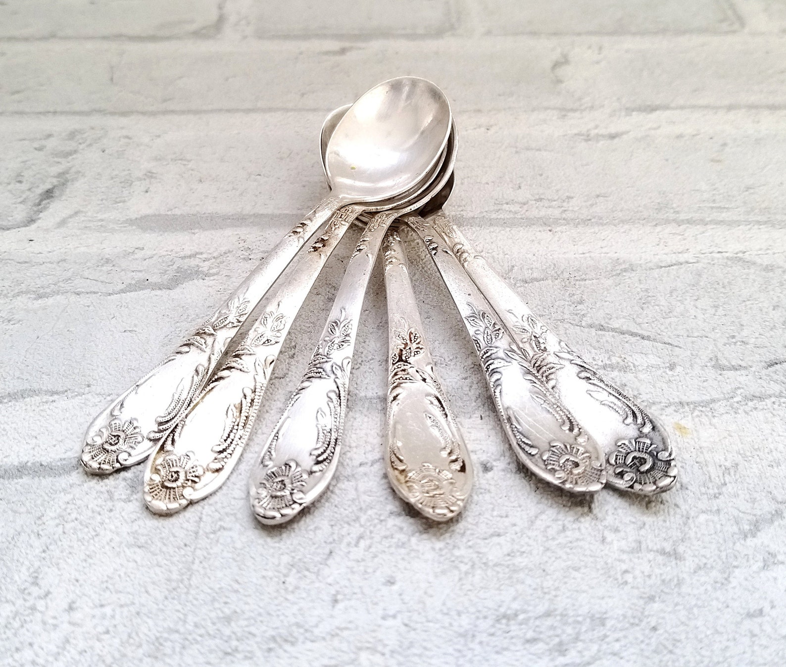 Coffee Spoons Vintage Serving Spoon German Silver Spoon - Etsy