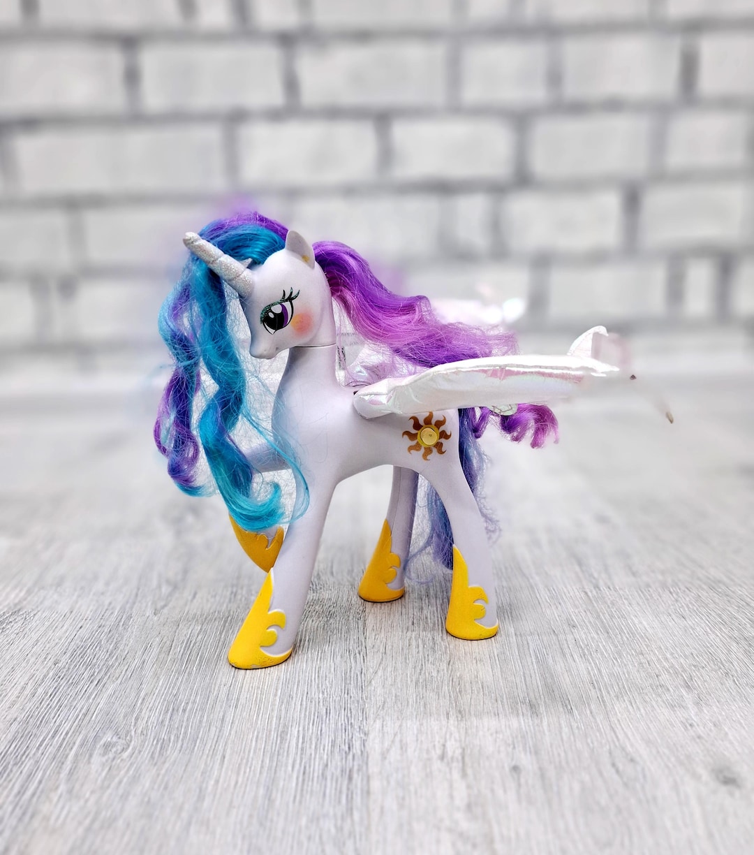Hasbro Talking Light up Princess Celestia Toys Vintage My Little Pony Plush Toys 9 Collectible ...