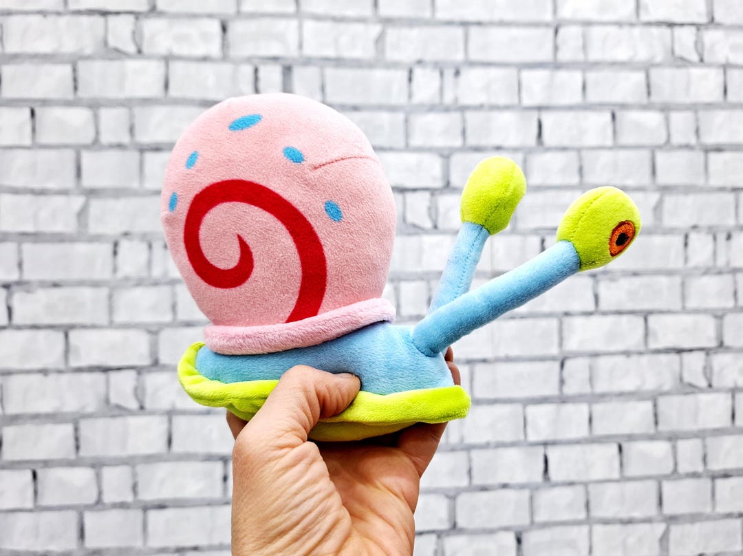 Stuffed Spongebob Snail Gary Plush Toys Vintage Snail Gary Toys 6.5 ...