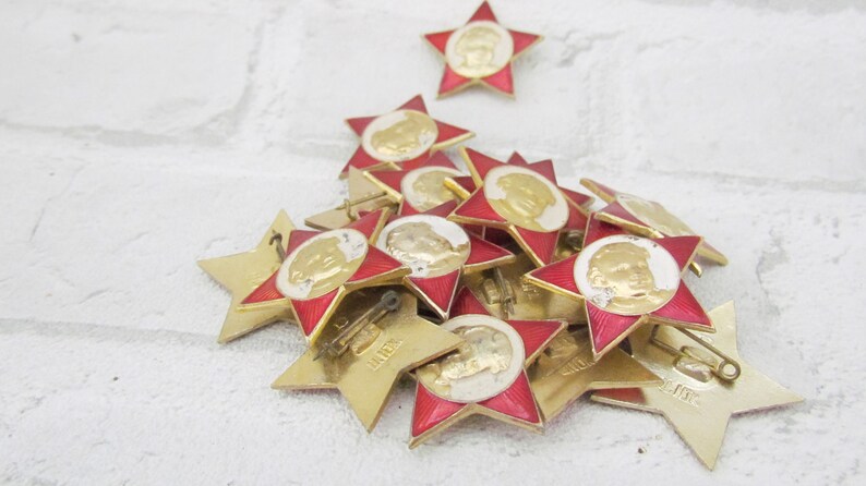 Army Military Gift Military Red Star Pins Military Pin Pioneer - Etsy
