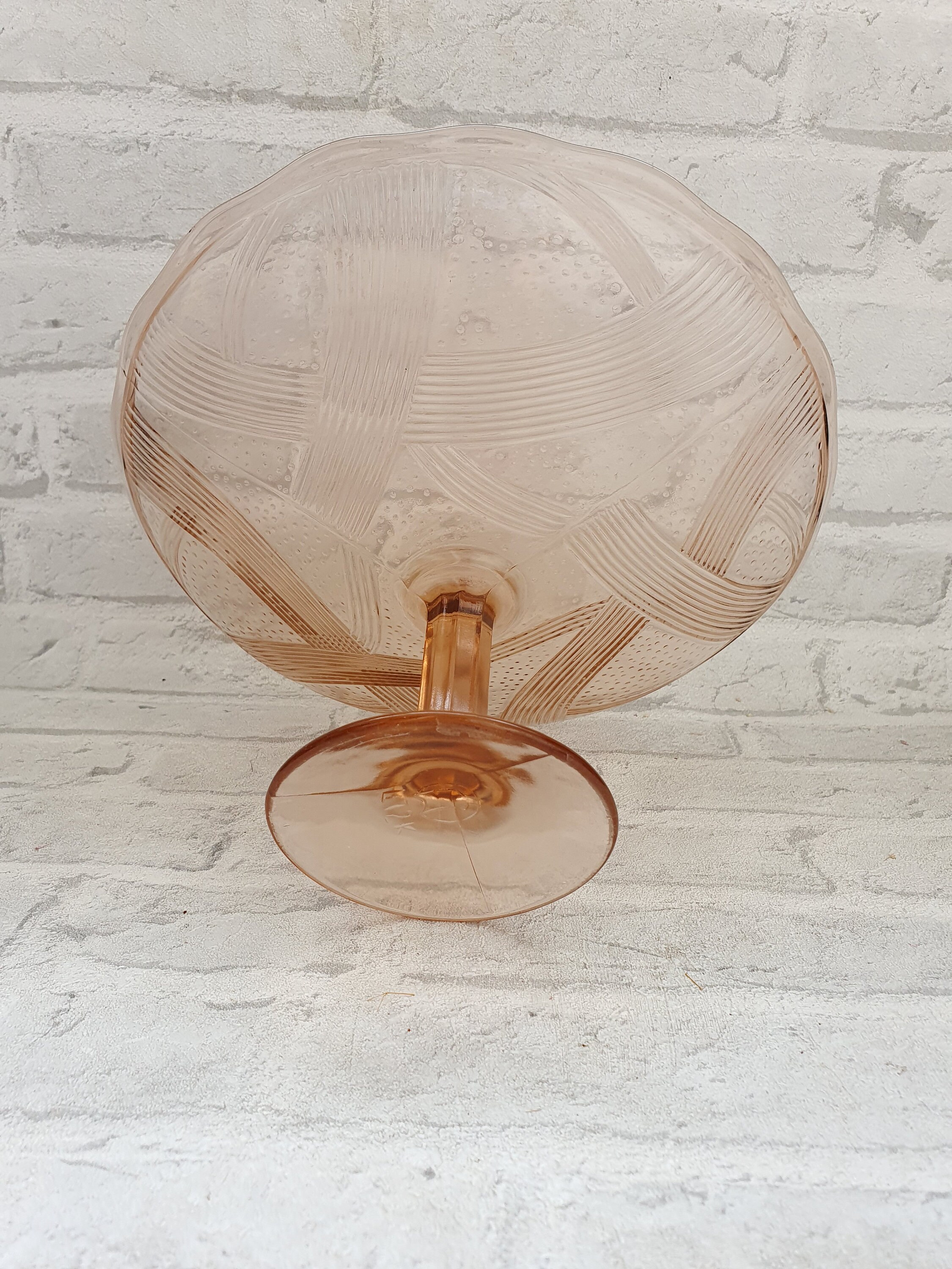 Blush Glassware Blush Pink Glassware Pink Glass Dish Vintage - Etsy