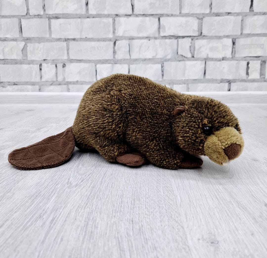 Stuffed Beaver Plush Toys Vintage Beaver Toys 14.5" Collectible Toy ...