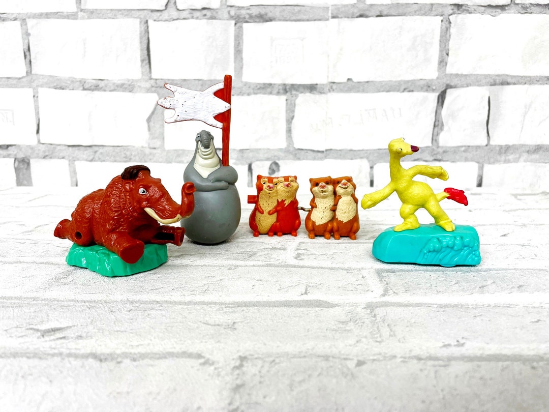 Set of 4 Ice Age Figure 3" Ice Age Toys Sid the Sloth Manny Mammoth ...