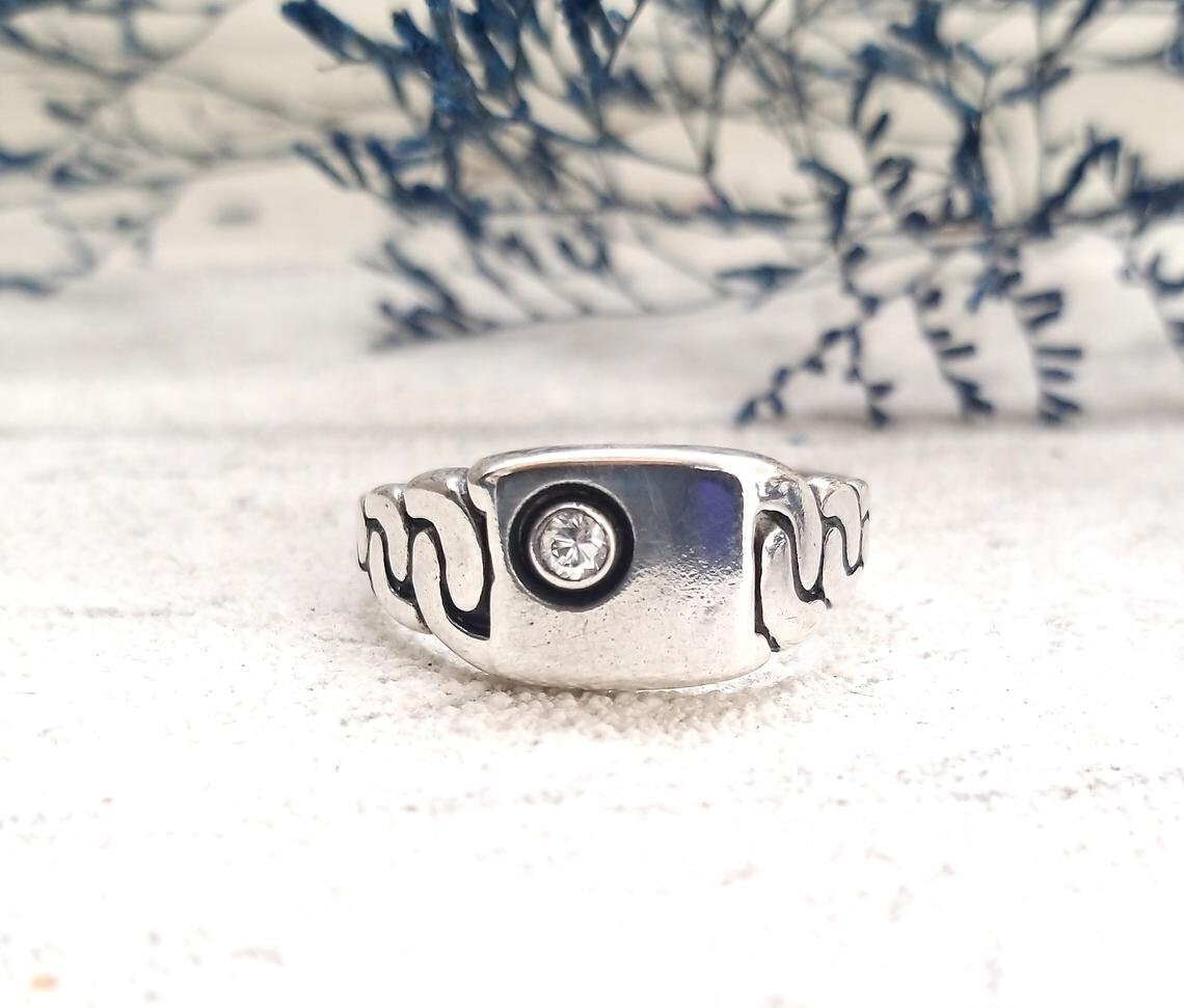 Signet Ring Mens Gift Mens Ring for Men Vintage Ring for Him | Etsy