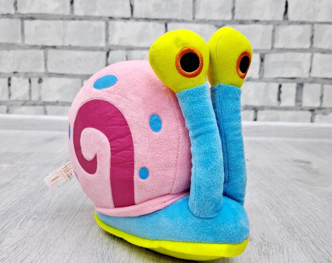 Stuffed Spongebob Snail Gary Plush Toys Vintage Snail Gary Toys 8.5 ...
