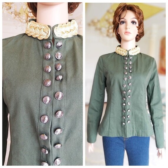 Womens Clothing Vintage womens blazer M womens jacket military | Etsy