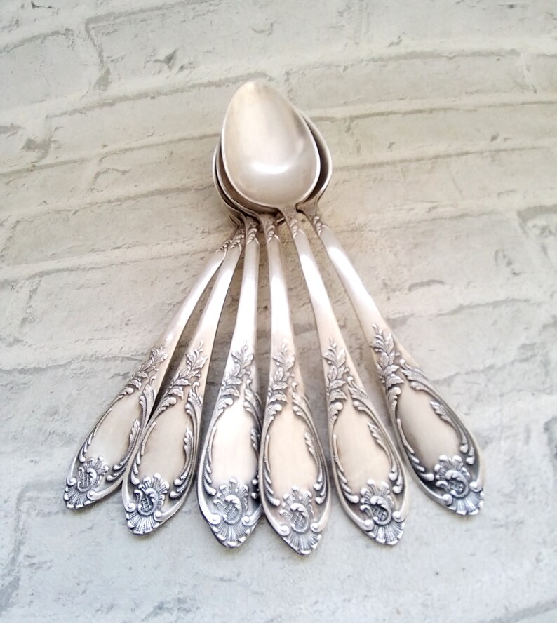 Silverware Vintage Serving Spoon German Silver Spoon Melchior - Etsy