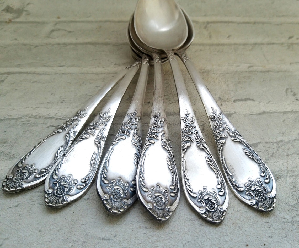 Silverware Vintage Serving Spoon German Silver Spoon Melchior | Etsy