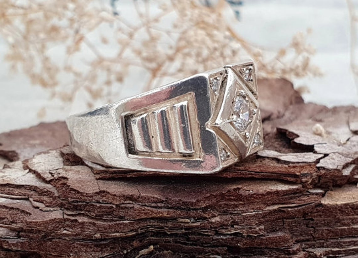 Signet Ring Mens Gift Mens Ring for Men Vintage Ring for Him - Etsy