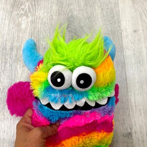 Rainbow Worry Yummy Monster Plush Toys 11.5 Monster Doll Vintage ...
