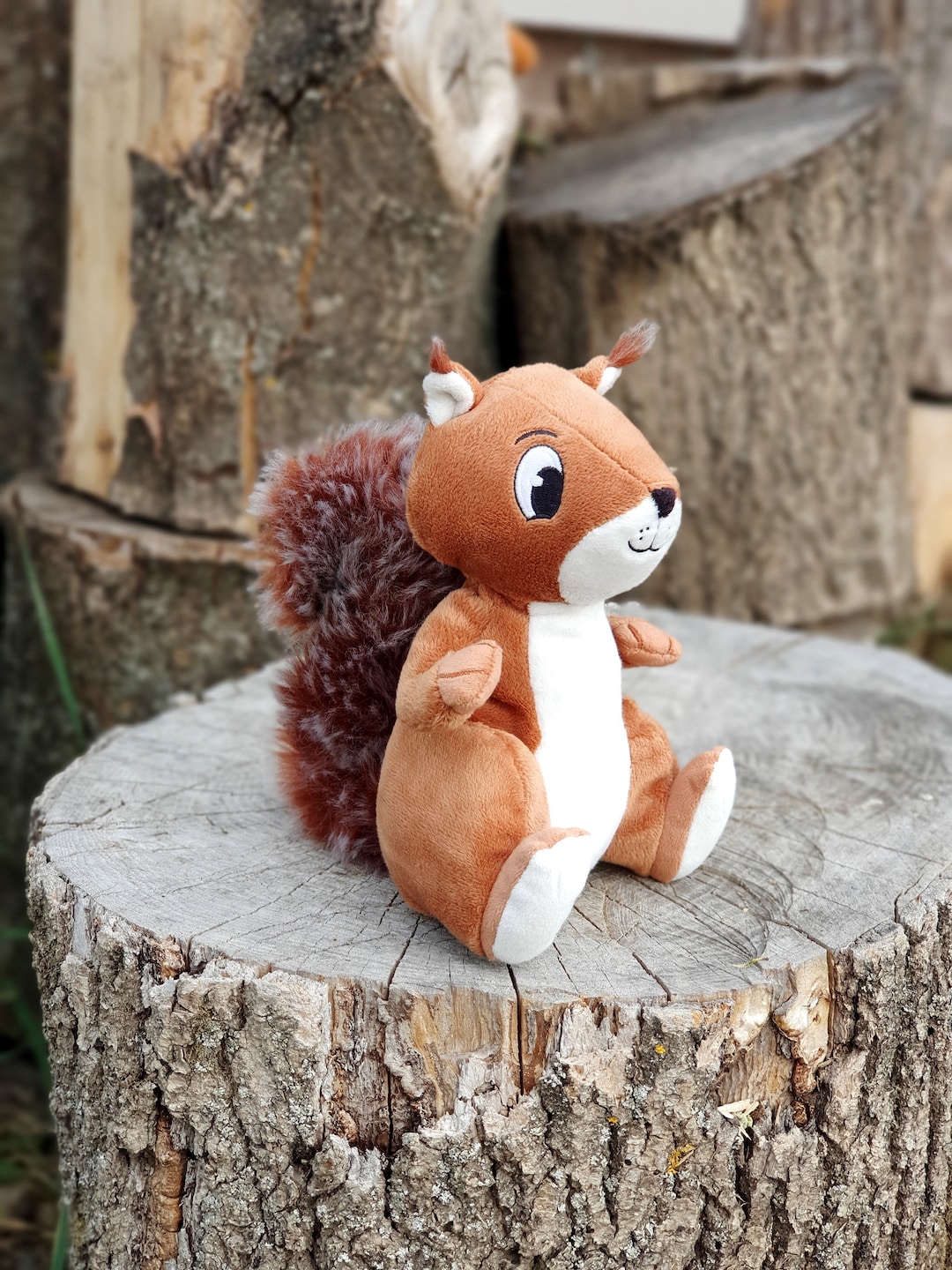 Stuffed Squirrel Plush Toys Vintage Soft Squirrel Toys 7.5" Collectible ...