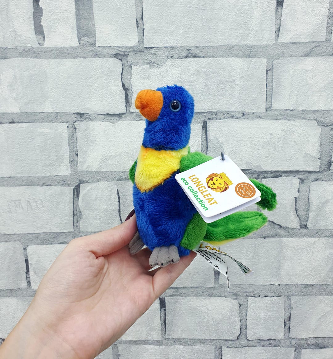 Vintage Longleat Stuffed Rainbow Lorikeet Parrot Plush Toys 5.5 ...