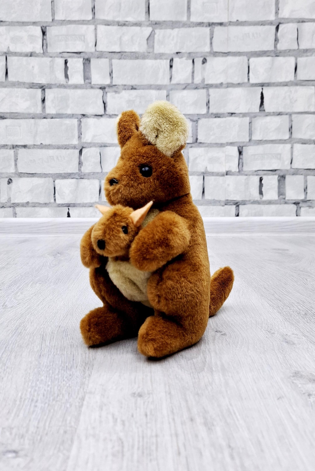 Stuffed Kangaroo Plush Toys Vintage Kangaroo Toys 8.5" Collectible Toy ...