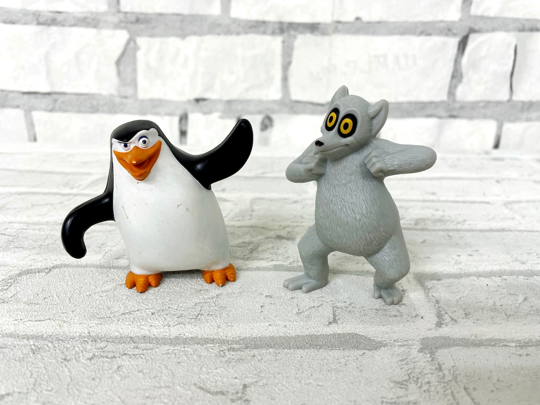 Set of 2 Madagascar Figure 3 Penguins Madagascar Figurine Toys King ...