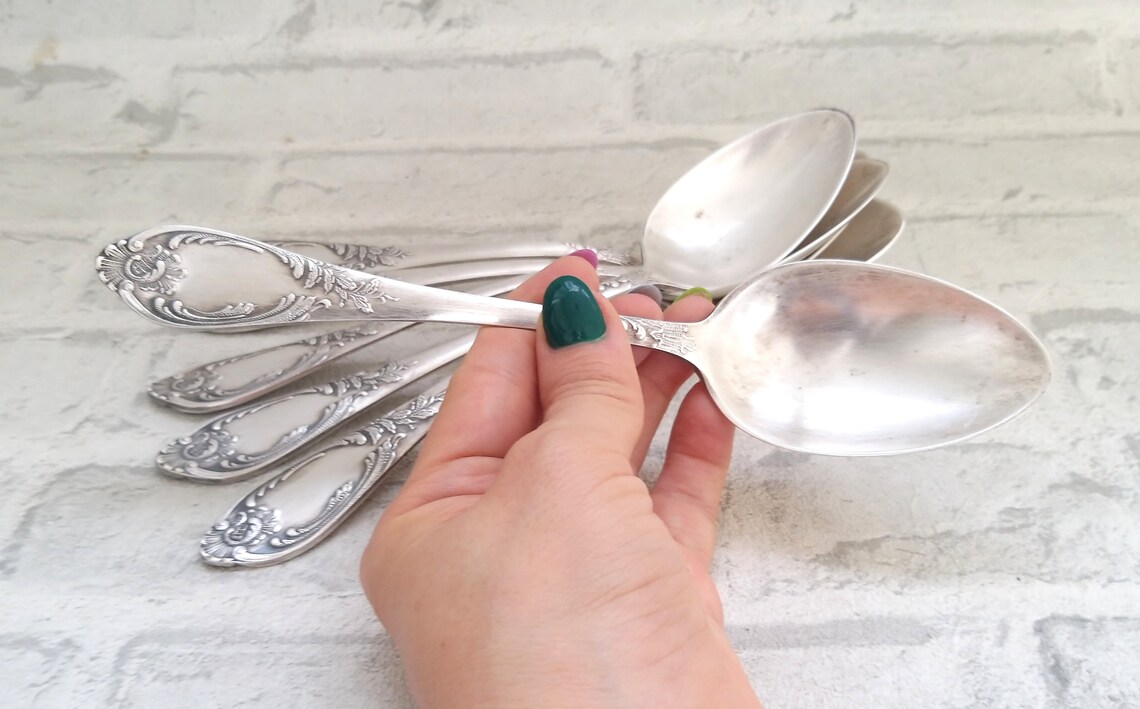 Silverware Vintage Serving Spoon German Silver Spoon Melchior | Etsy