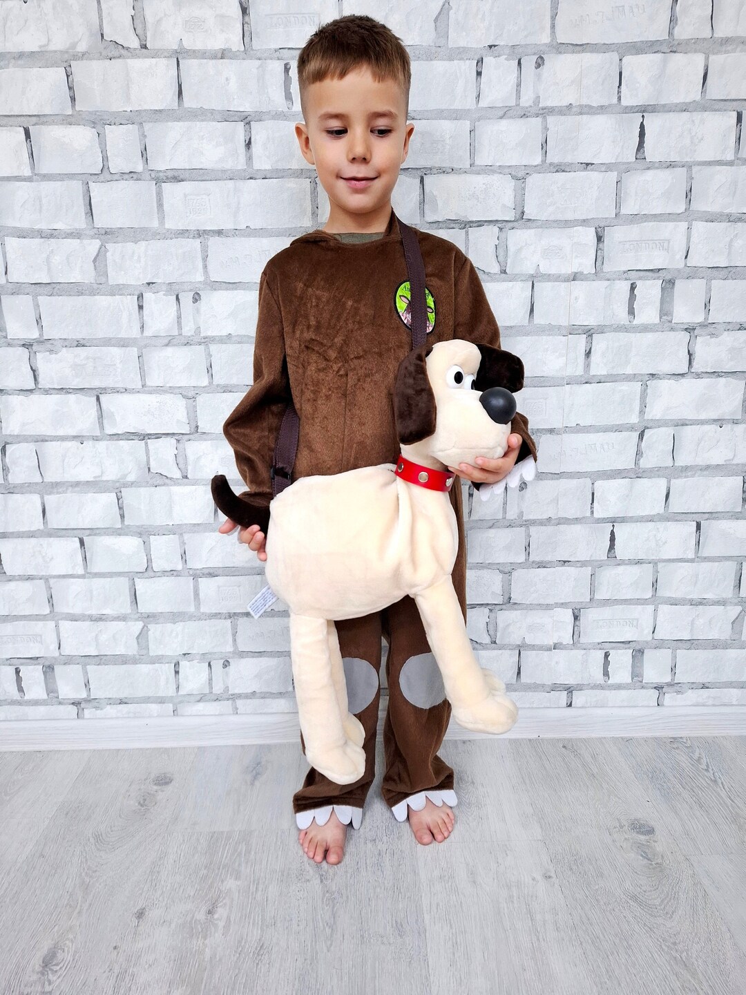 Stuffed Gromit Dog Plush Bag 18 Kids Bag Baby Bag Wallace and Gromit ...