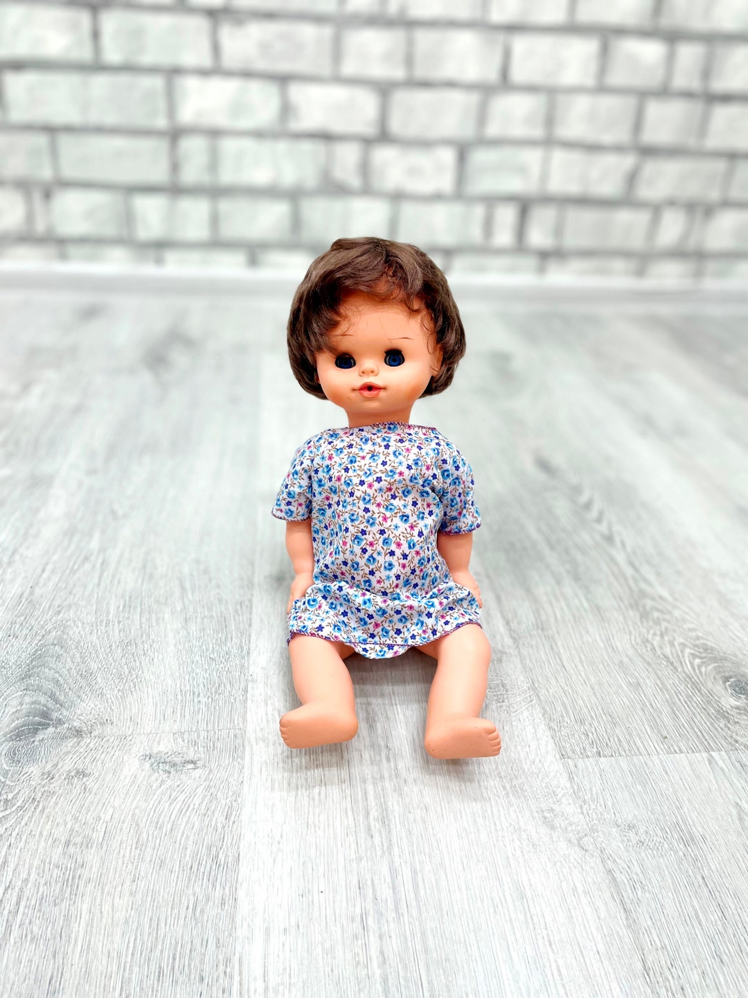 Plastic Germany Doll Vintage GDR Doll 15.5" Sister Gift Collectible Toy Collectible Doll ...