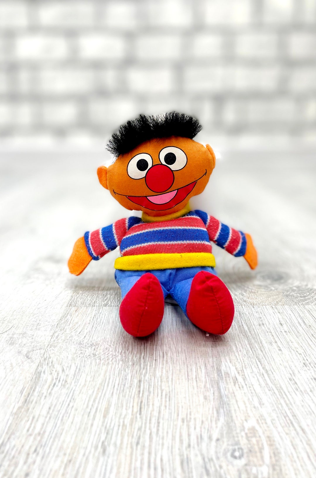 Stuffed Sesame Street Ernie Muppets Plush Toys 7.5" Ernie Muppets Doll ...