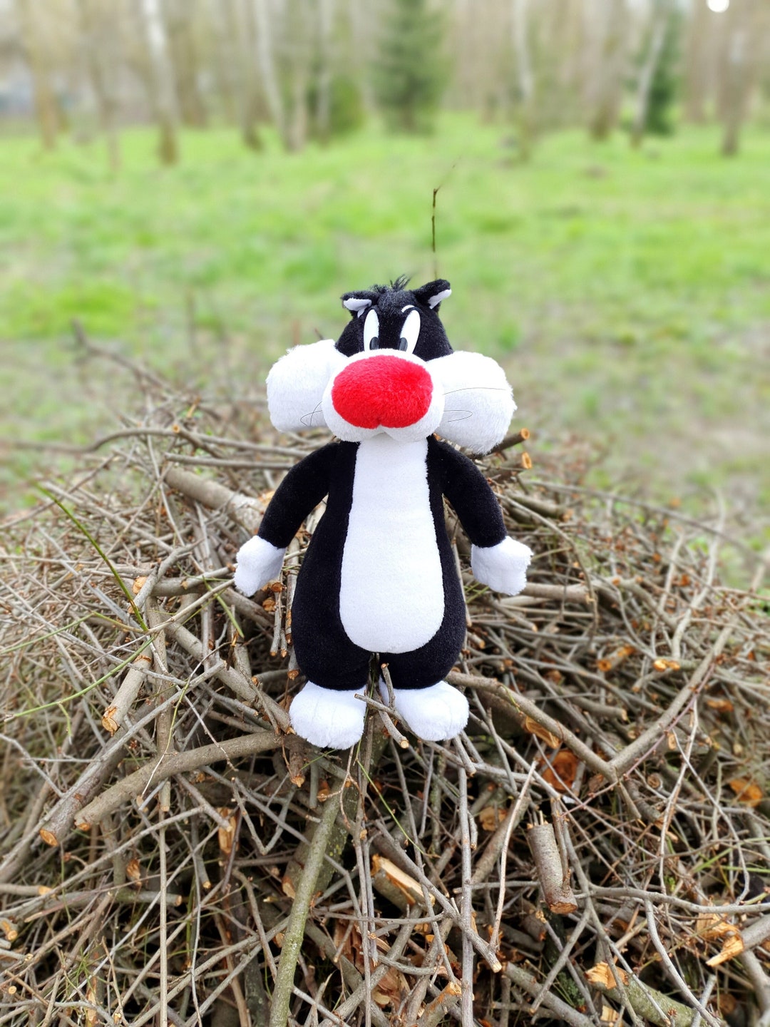 Stuffed Sylvester the Cat Plush Toys Vintage Warner Bros Looney Tunes ...
