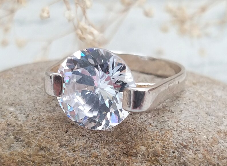 Silver Ring Vintage 925 Sterling Silver Jewelry retro Jewelry | Etsy