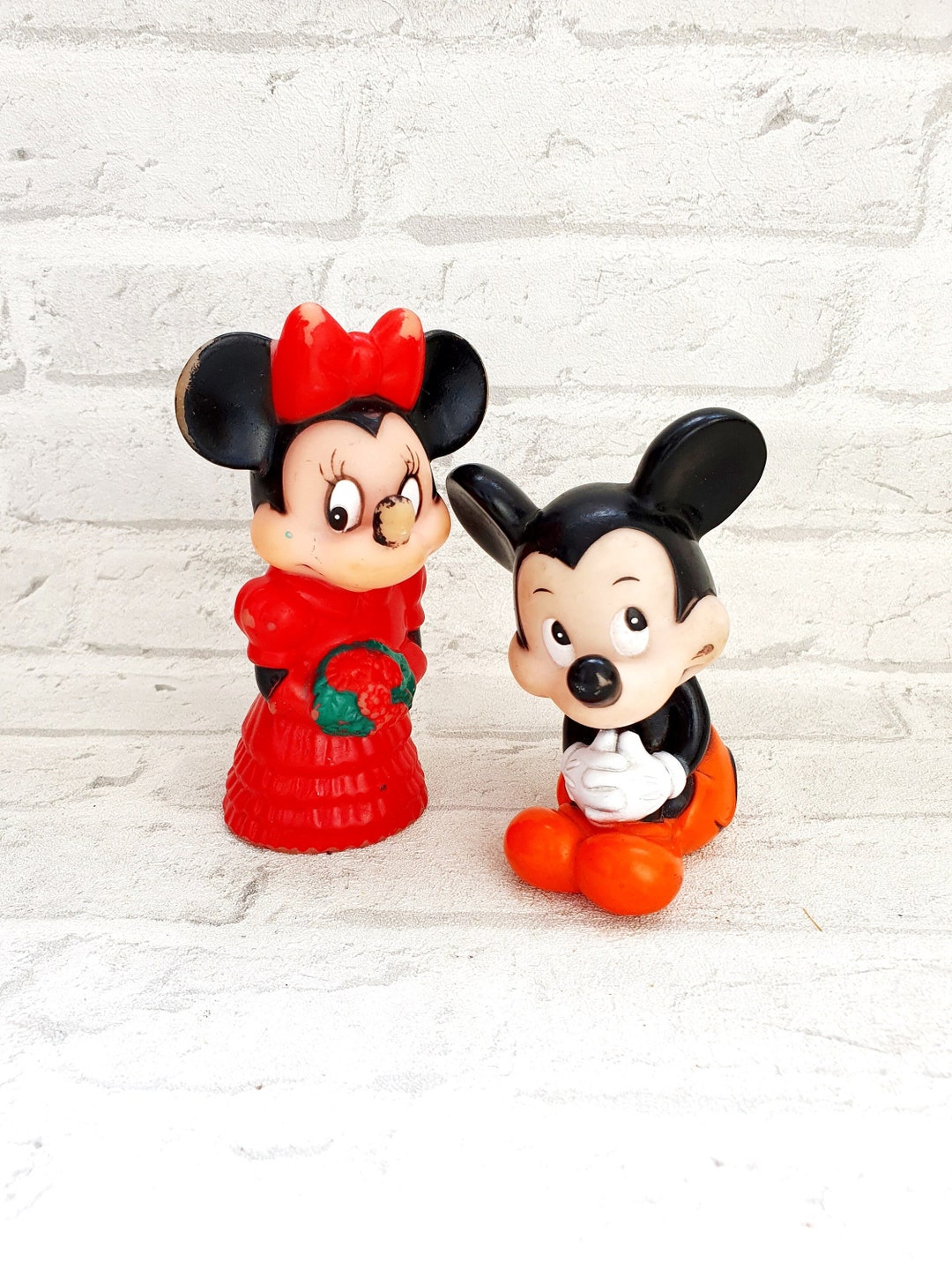 Walt Disney Rubber Toys Vintage Collectible Toy Rubber Mickey Mouse ...