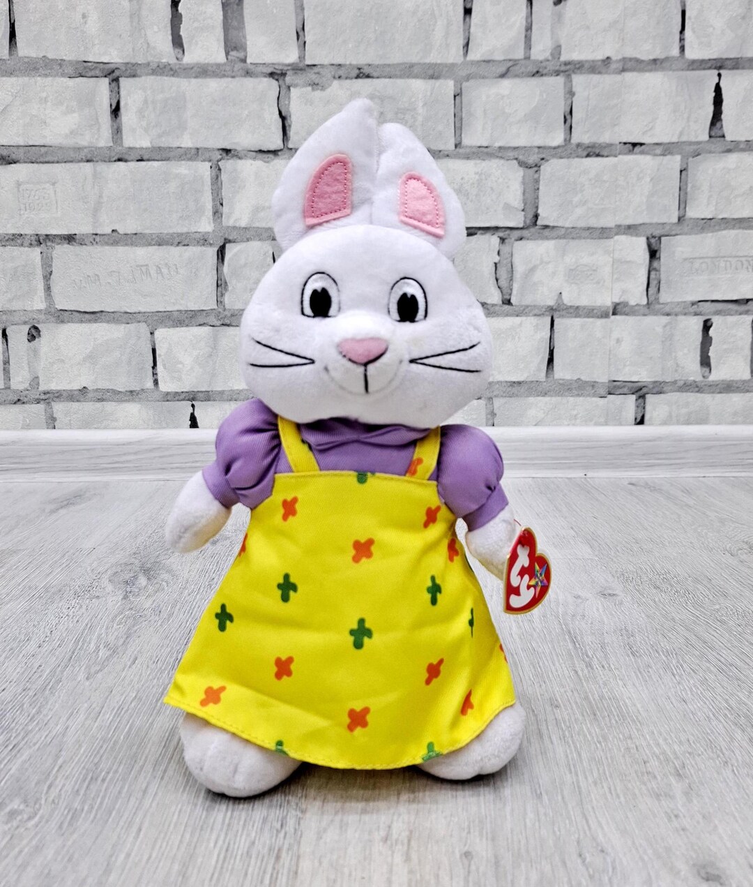 Ty Beanie Buddies Ruby the Bunny Plush Toys 10.5" Easter Gift Easter ...