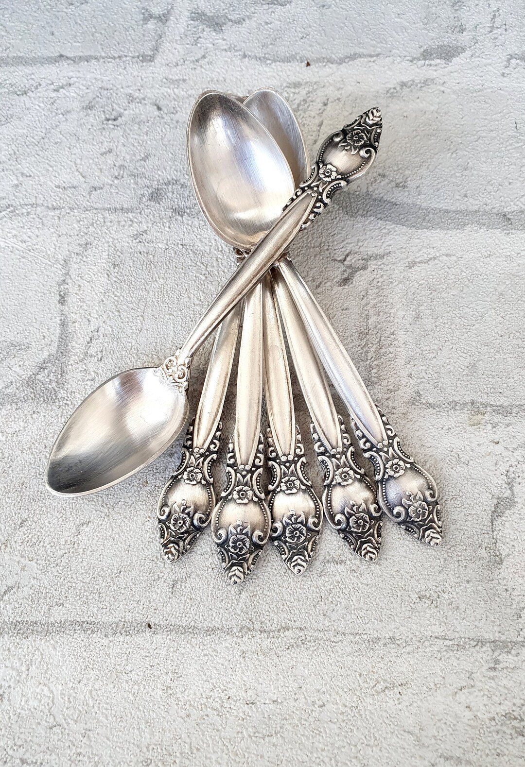 Coffee Spoons Vintage Serving Spoon German Silver Spoon Melchior Spoon ...