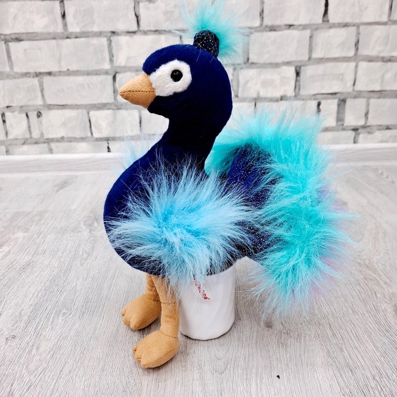 Peacock Stuffed Toy - Etsy