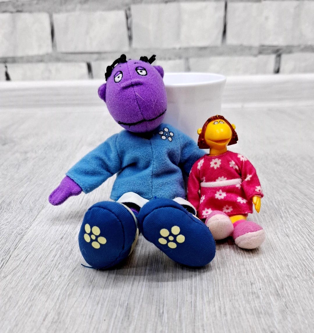 LOT of 2 Fizz 4" and Milo 7" Tweenies Toys Doll 90s Kids Doll ...