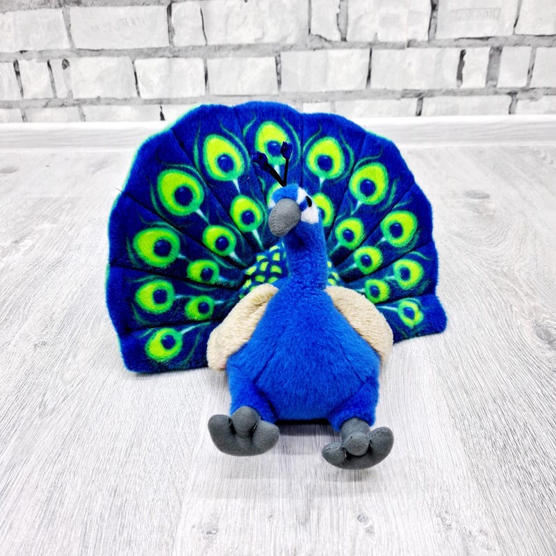Peacock Stuffed Toy - Etsy