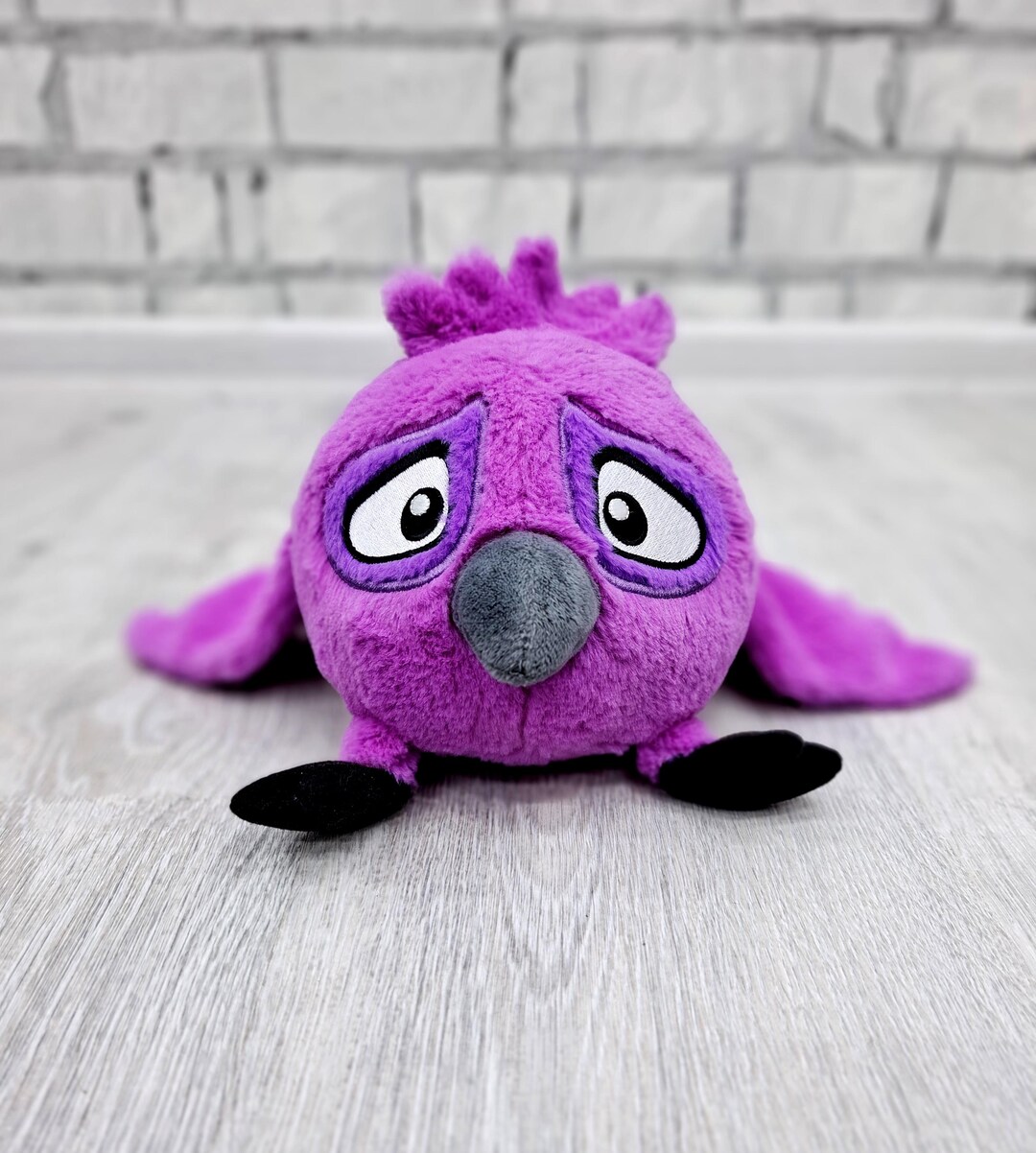 Not Talking Purple Angry Birds Rio Plush Toys Vintage Bird Toys 8 ...