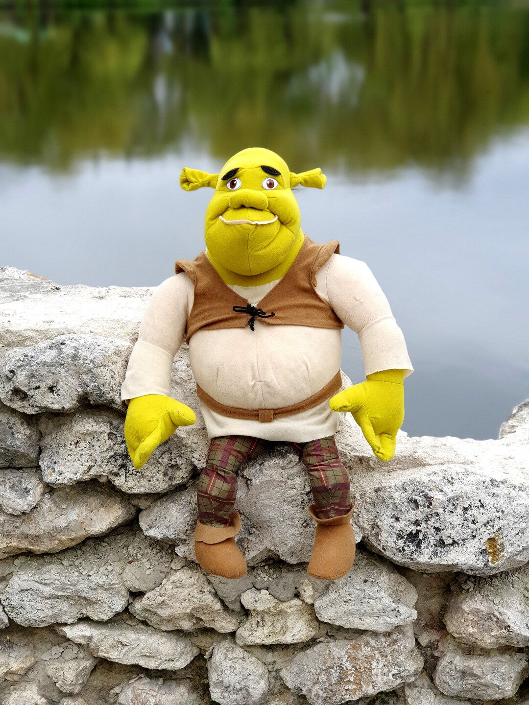 Stuffed Shrek Plush Toys 20.5 Dreamworks Toys Vintage Collectible Toy ...
