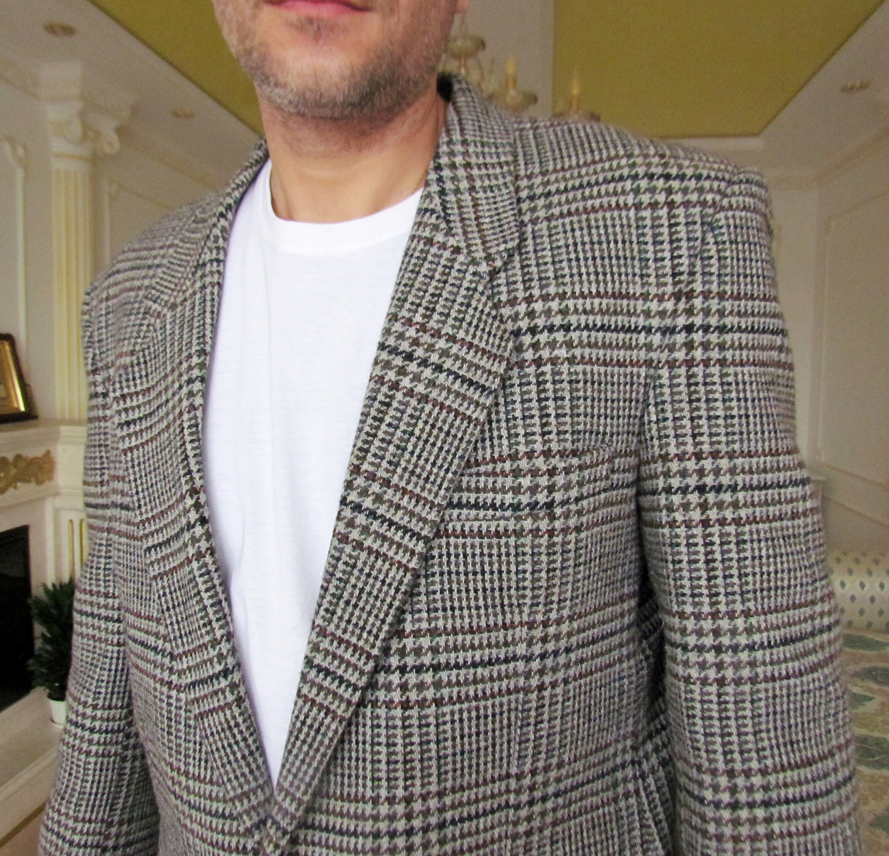 Mens wool coat mens wool jackets Mens Clothing 80s Mens | Etsy