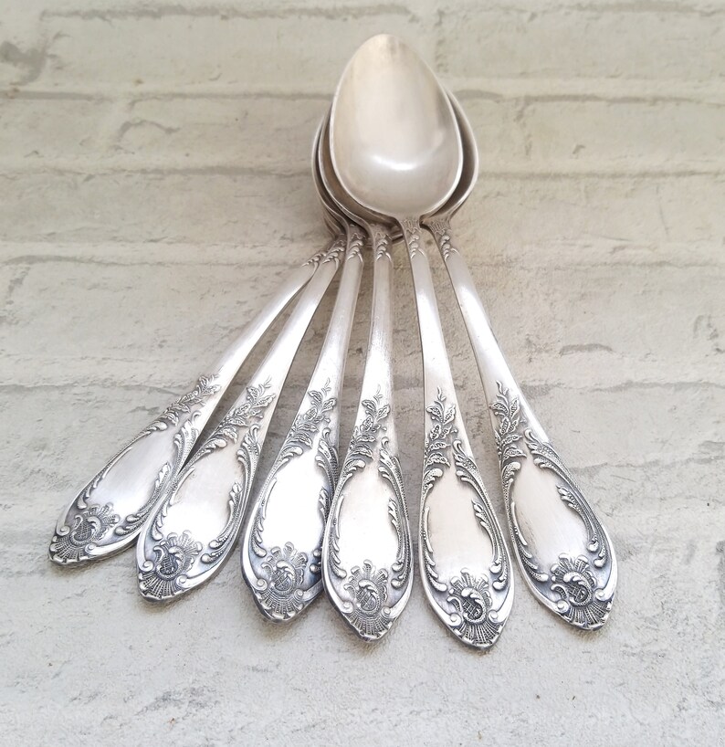 Silverware Vintage Serving Spoon German Silver Spoon Melchior - Etsy